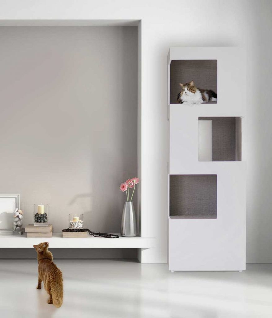 Kratzbaum modern XL THEONE | stabil, hochwertig, ausgefallen